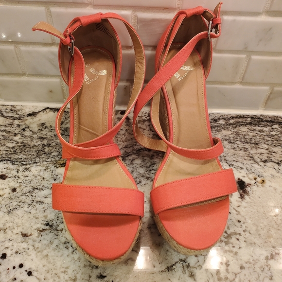 Report | Shoes | Womens Poppy Color Espardril Les Heels | Poshmark